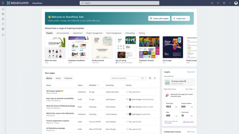 So fresh ist das neue SharePoint Design für dein Intranet.